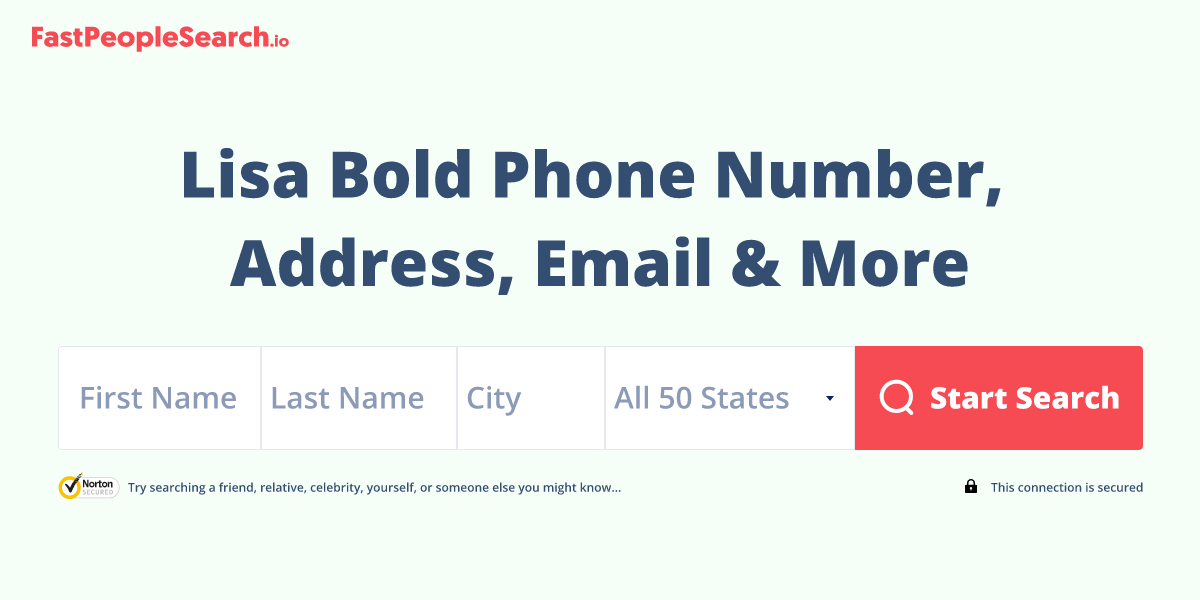 Lisa Bold Phone Number, Address, Email & More | FastPeopleSearch.io