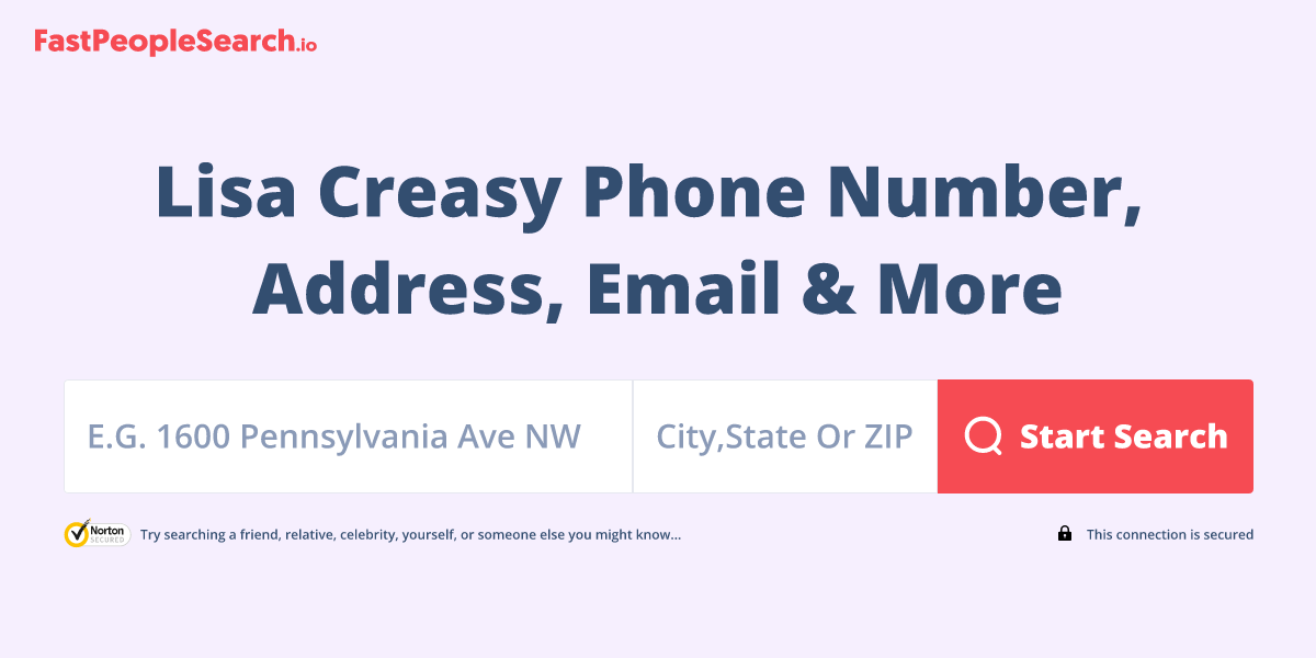 Lisa Creasy Phone Number, Address, Email & More | FastPeopleSearch.io