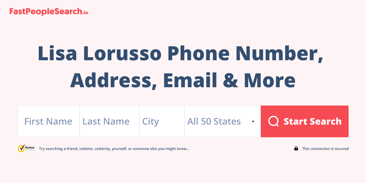 Lisa Lorusso Phone Number, Address, Email & More | FastPeopleSearch.io