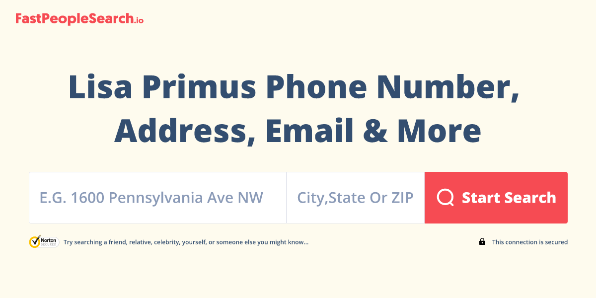 Lisa Primus Phone Number, Address, Email & More | FastPeopleSearch.io