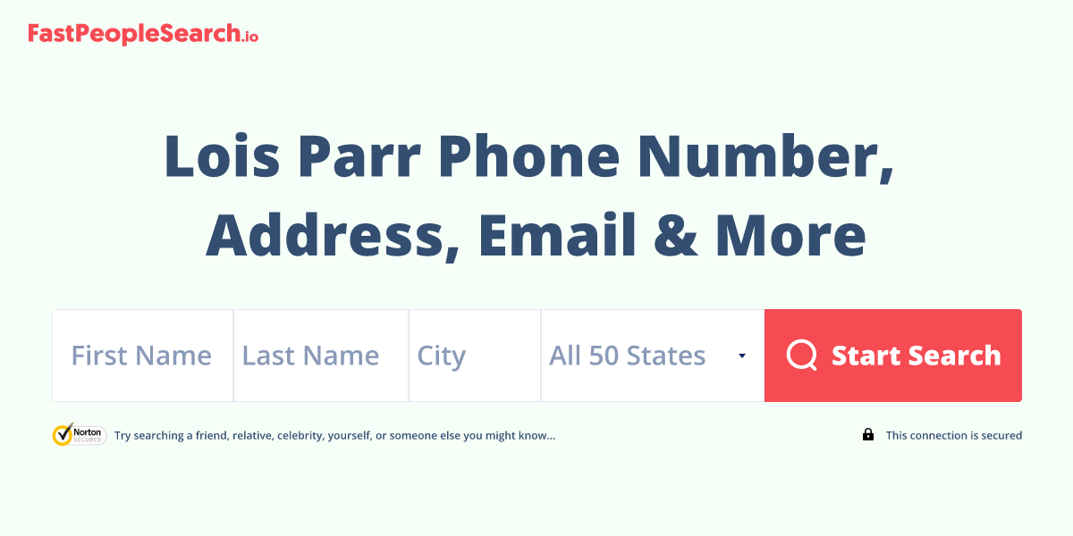 Lois Parr Phone Number, Address, Email & More | FastPeopleSearch.io