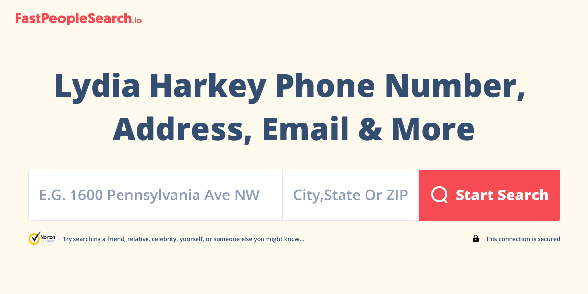 Lydia Harkey Phone Number, Address, Email & More | FastPeopleSearch.io