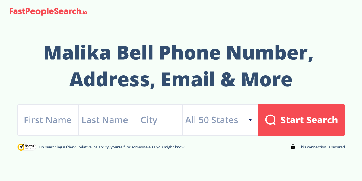 Malika Bell Phone Number, Address, Email & More | FastPeopleSearch.io
