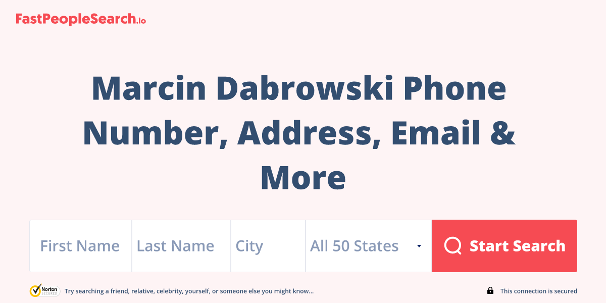 Marcin Dabrowski Phone Number, Address, Email & More | FastPeopleSearch.io