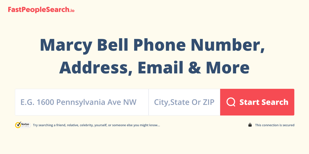 Marcy Bell Phone Number, Address, Email & More | FastPeopleSearch.io
