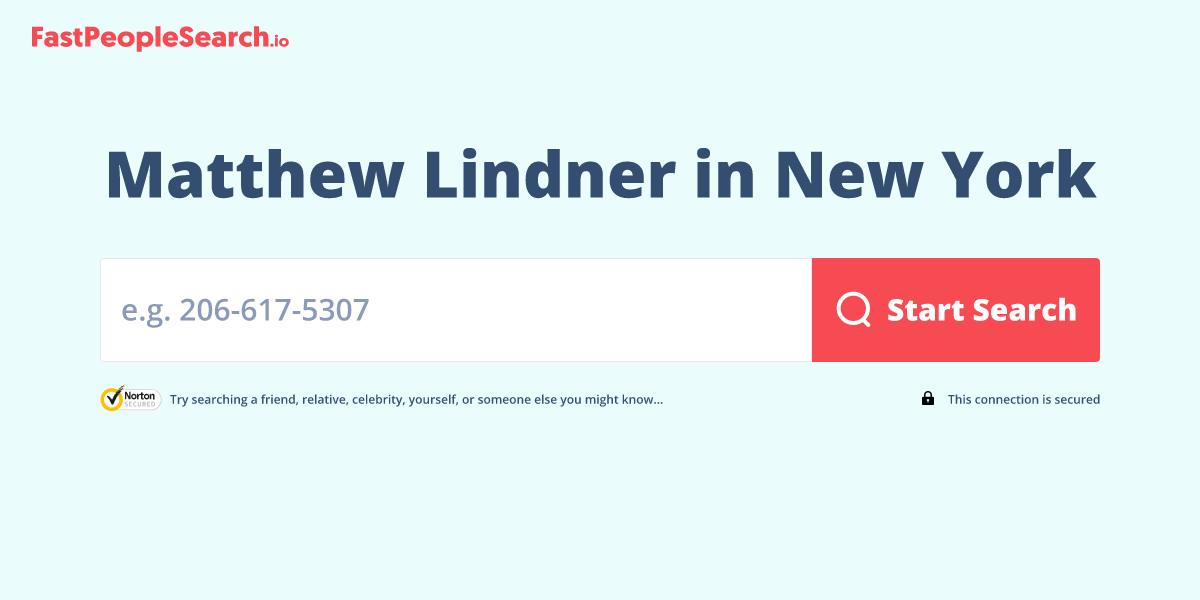 Matthew Lindner in New York - Phone Number, Address, Email & More