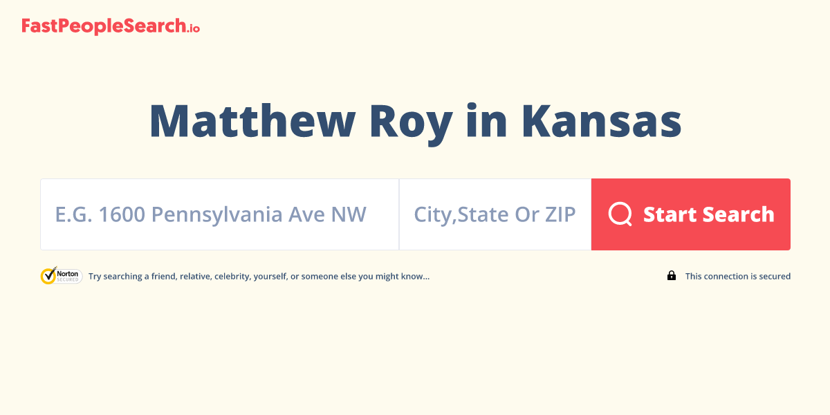 Matthew Roy Phone Number, Address, Email & More | FastPeopleSearch.io
