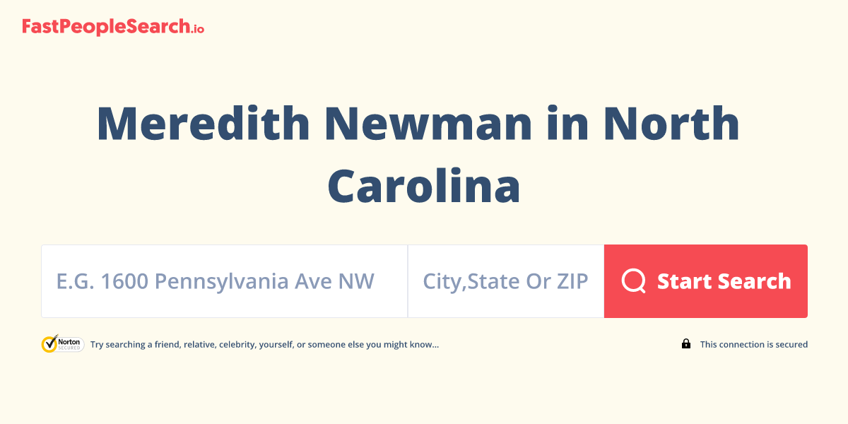 Meredith Newman Phone Number, Address, Email & More | FastPeopleSearch.io
