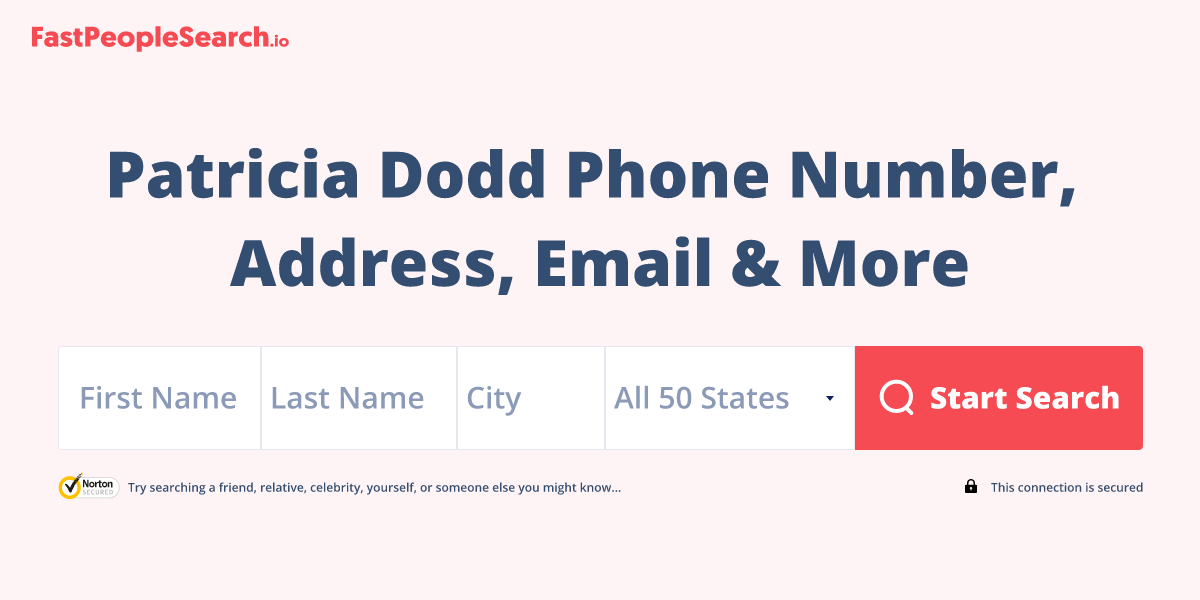 Patricia Dodd Phone Number, Address, Email & More | FastPeopleSearch.io