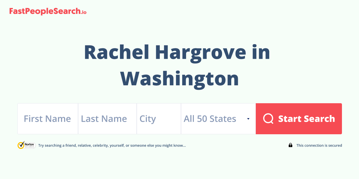 Rachel Hargrove in Washington - Phone Number, Address, Email & More