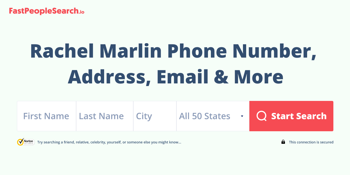 Rachel Marlin Phone Number, Address, Email & More | FastPeopleSearch.io