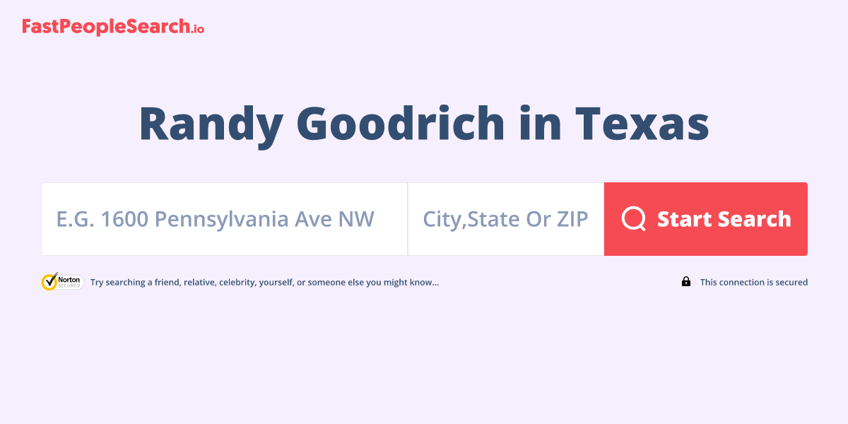 Randy Goodrich Phone Number, Address, Email & More | FastPeopleSearch.io
