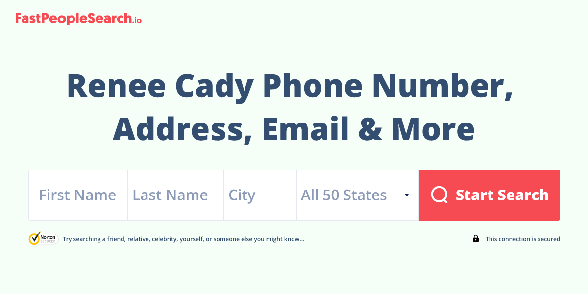 Renee Cady Phone Number, Address, Email & More | FastPeopleSearch.io
