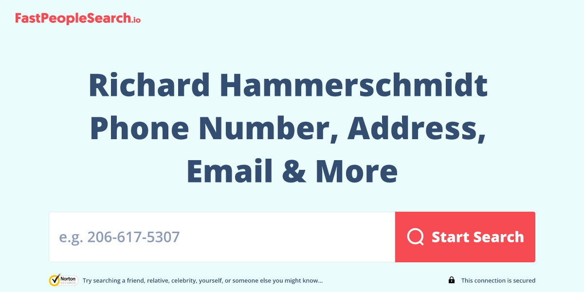 Richard Hammerschmidt Phone Number, Address, Email & More ...