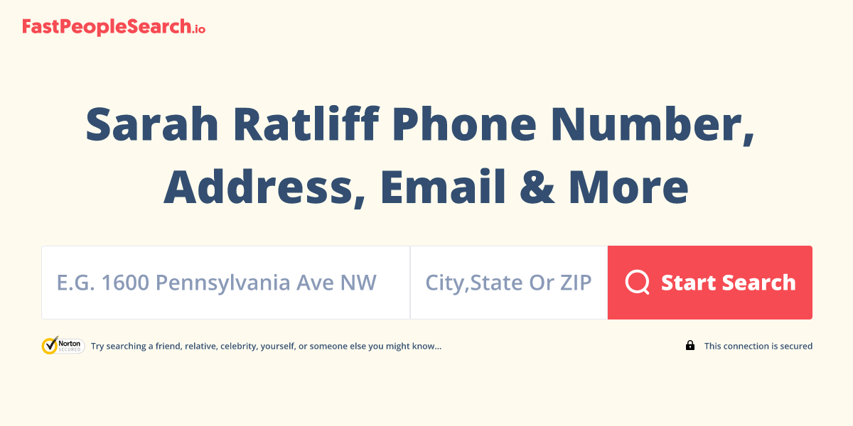 Sarah Ratliff Phone Number, Address, Email & More | FastPeopleSearch.io