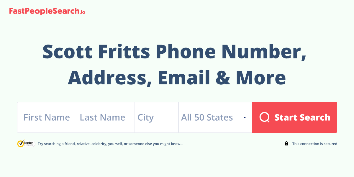 Scott Fritts Phone Number, Address, Email & More | FastPeopleSearch.io