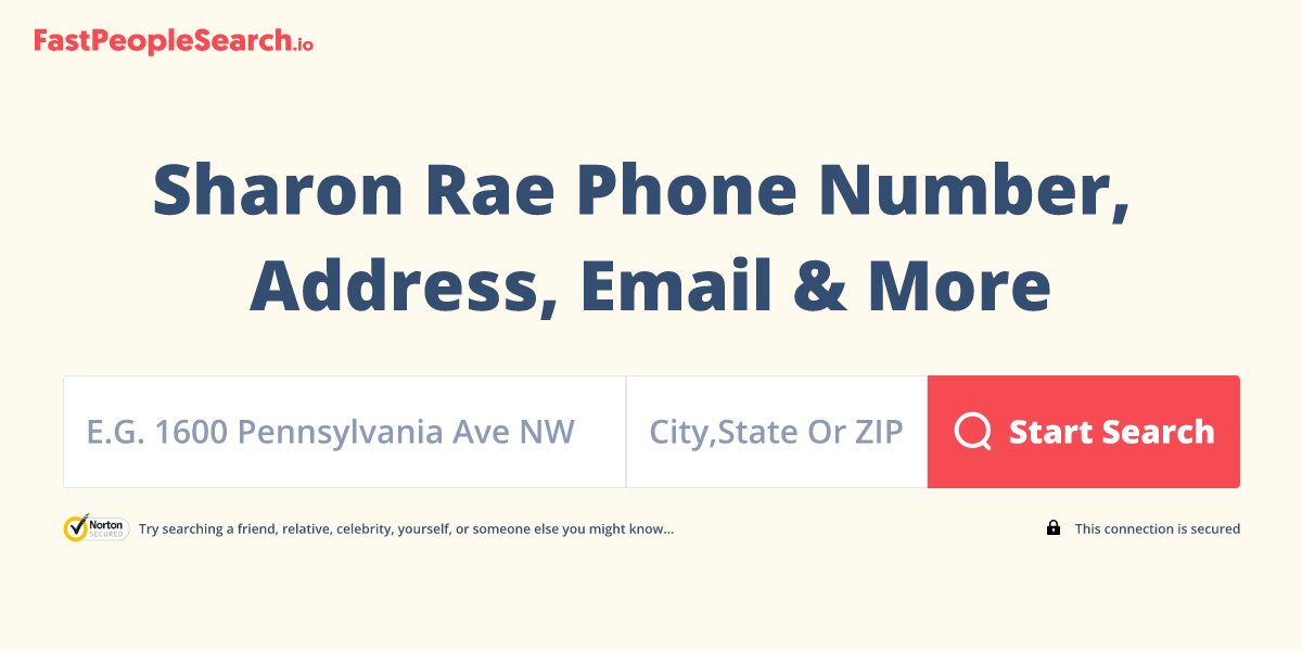 Sharon Rae Phone Number, Address, Email & More | FastPeopleSearch.io