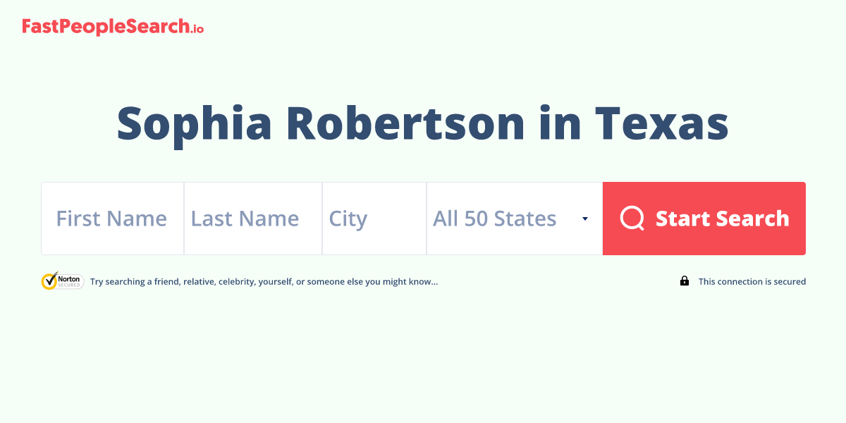 Sophia Robertson Phone Number, Address, Email & More | FastPeopleSearch.io
