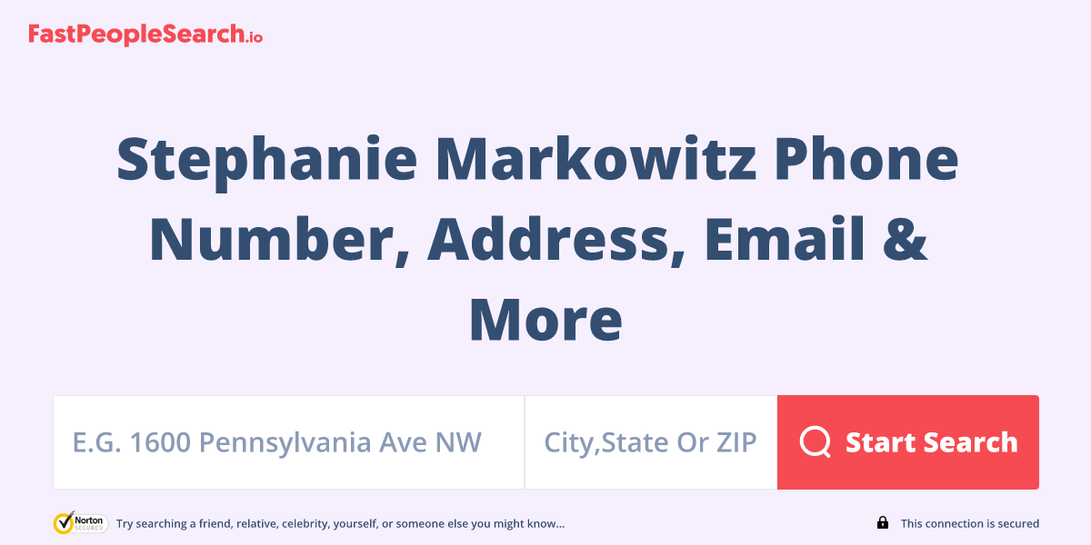 Stephanie Markowitz Phone Number, Address, Email & More ...