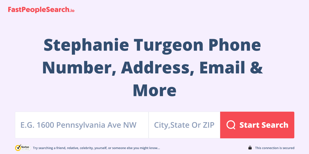 Stephanie Turgeon Phone Number, Address, Email & More | FastPeopleSearch.io