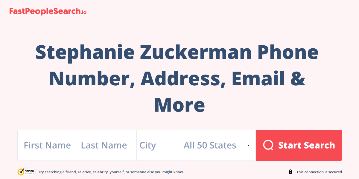 Stephanie Zuckerman Phone Number, Address, Email & More ...