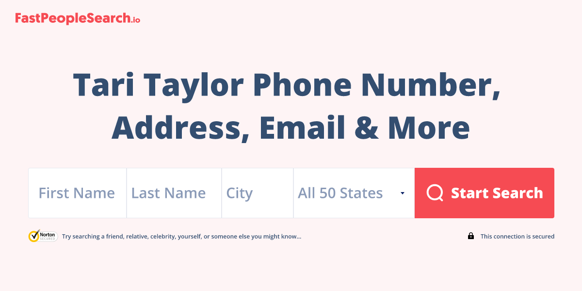 Tari Taylor Phone Number, Address, Email & More | FastPeopleSearch.io