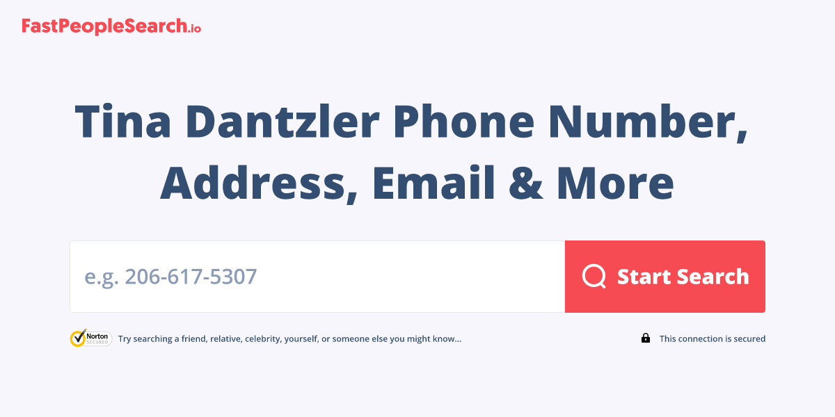 Tina Dantzler Phone Number, Address, Email & More | FastPeopleSearch.io