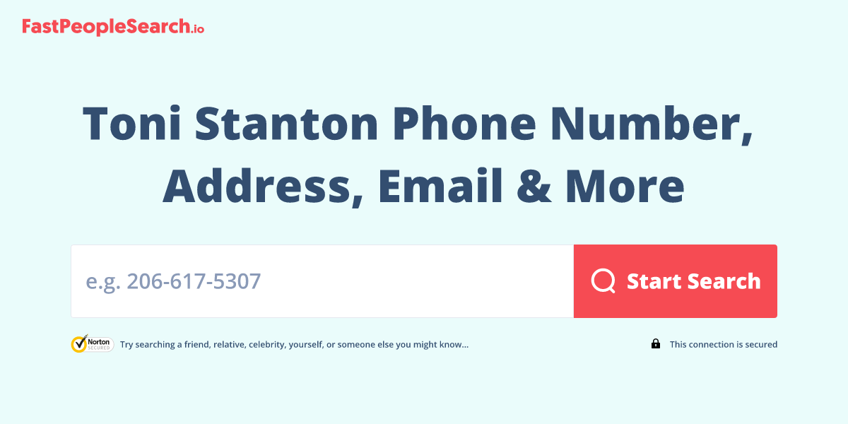 Toni Stanton Phone Number, Address, Email & More | FastPeopleSearch.io