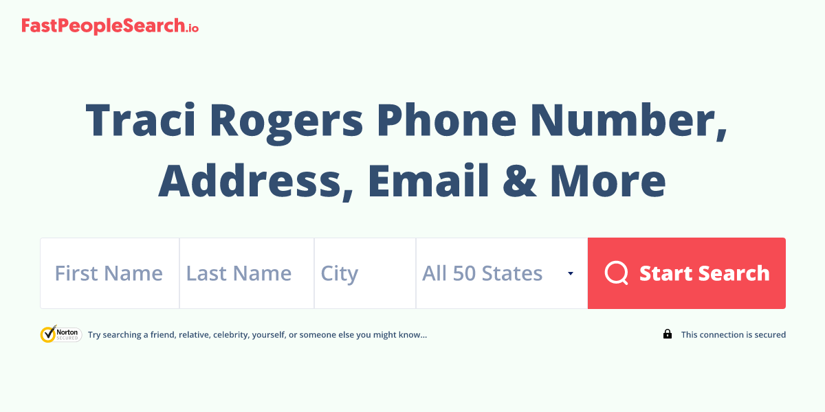 Traci Rogers Phone Number, Address, Email & More | FastPeopleSearch.io