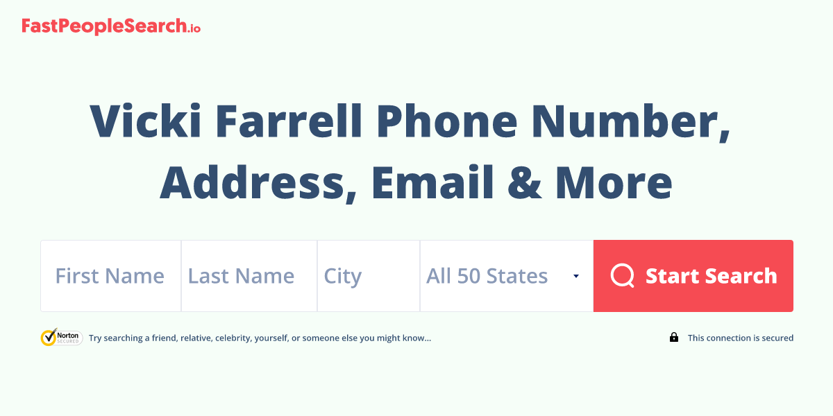 Vicki Farrell Phone Number, Address, Email & More | FastPeopleSearch.io